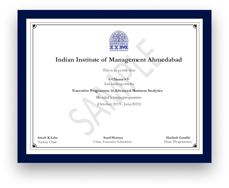 Indian Mba Certificate